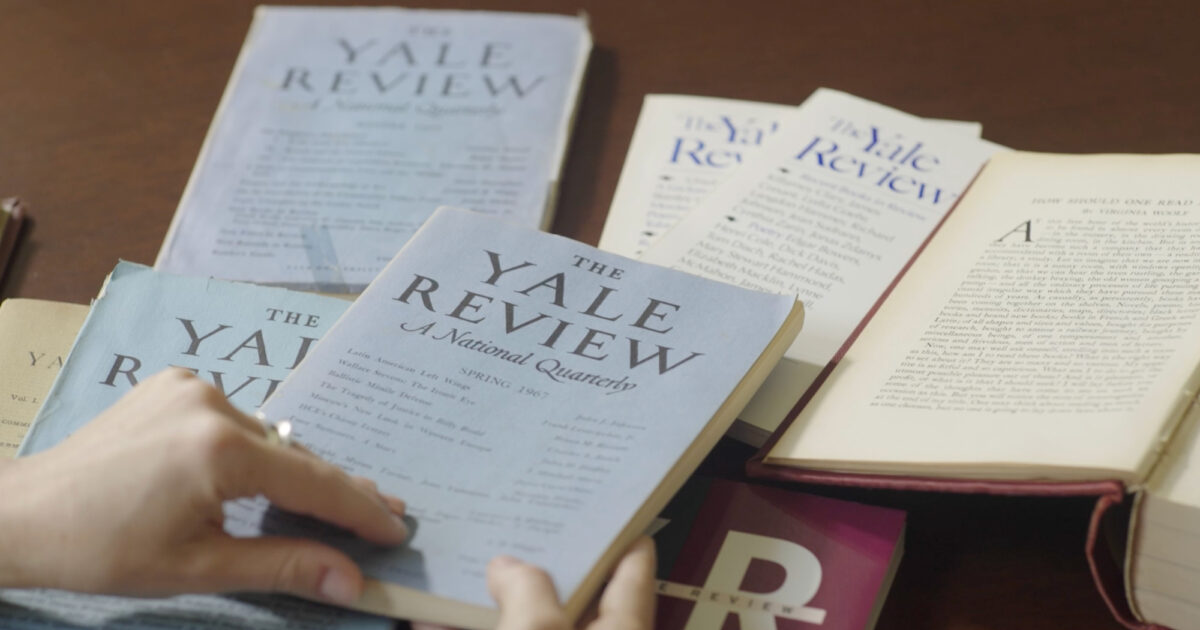 The Yale Review | Bringing to Life The Yale Review's Archive