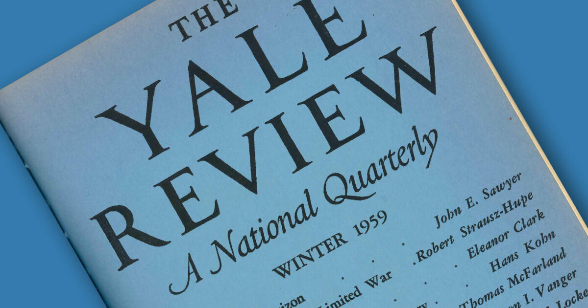 The Yale Review | Thom Gunn: "Poetry as Written"