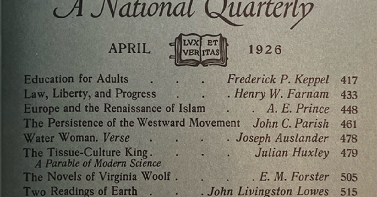 The Yale Review | April 1926