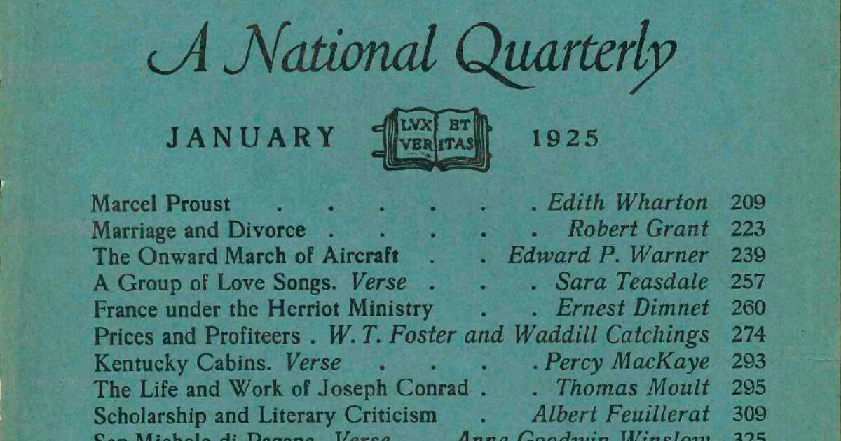 The Yale Review | January 1925