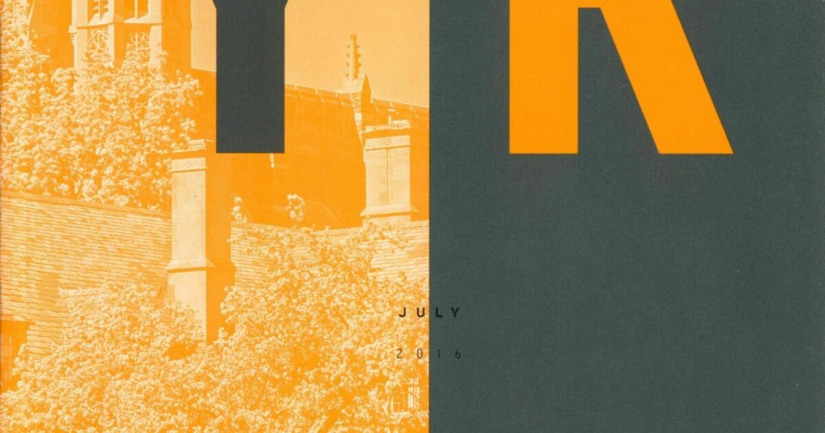 The Yale Review | July 2016