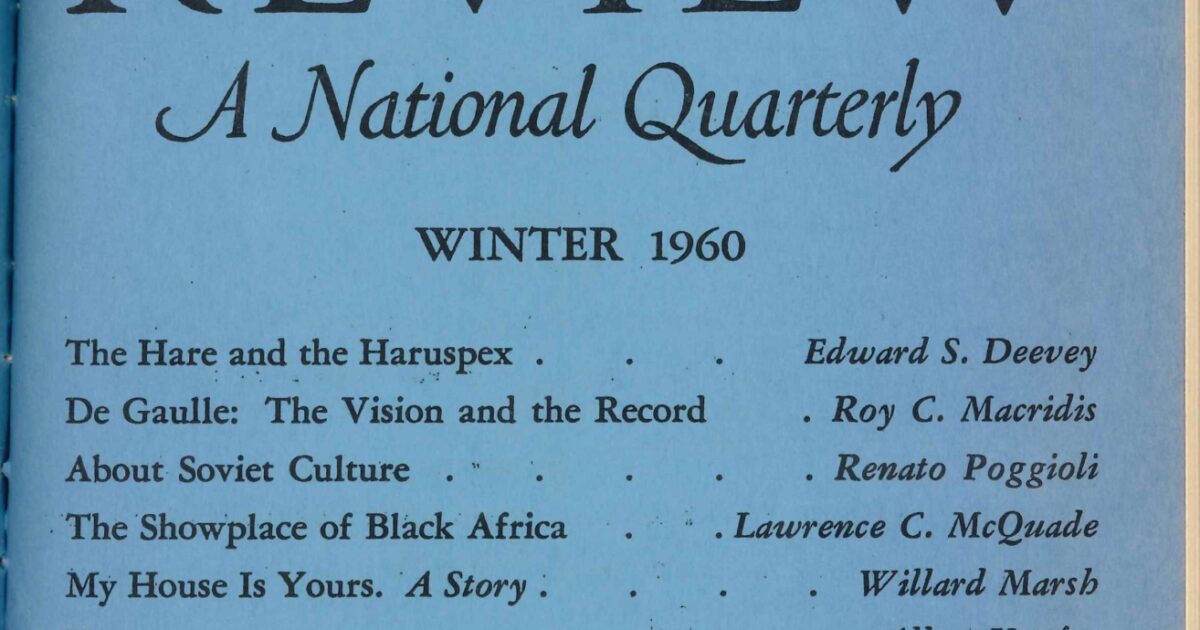 The Yale Review | Winter 1960