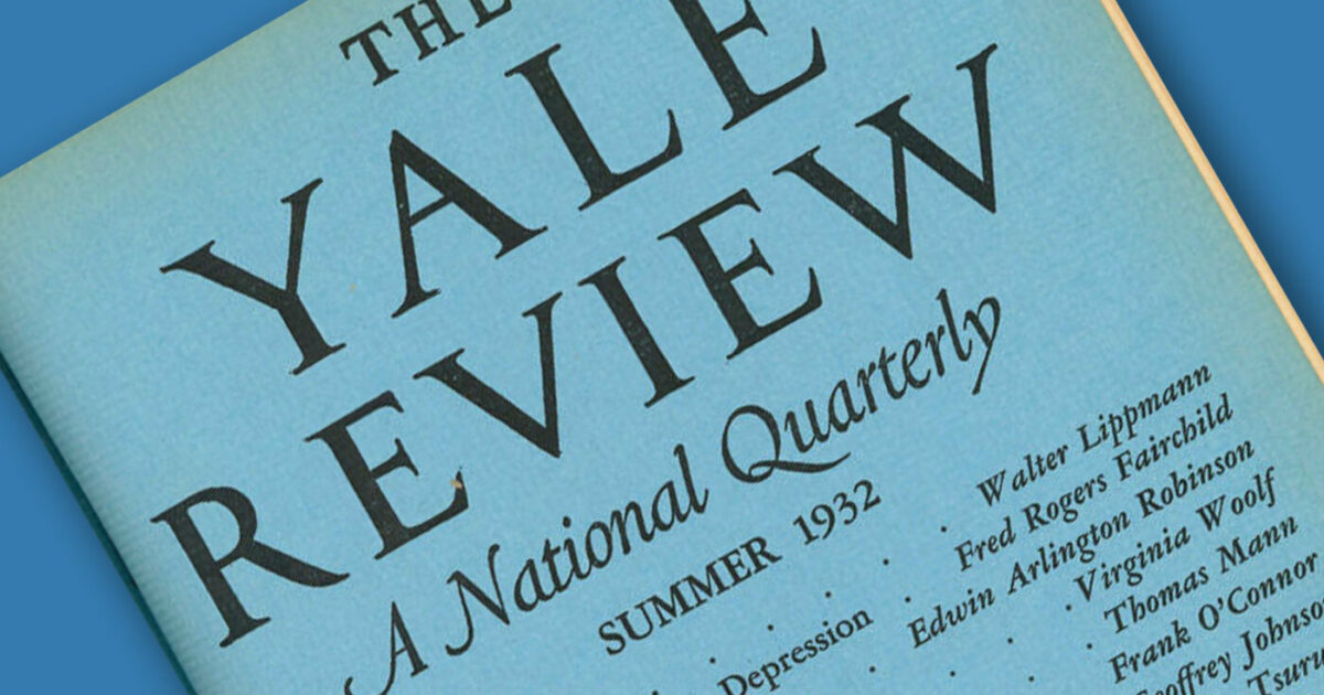 The Yale Review | From the Archives